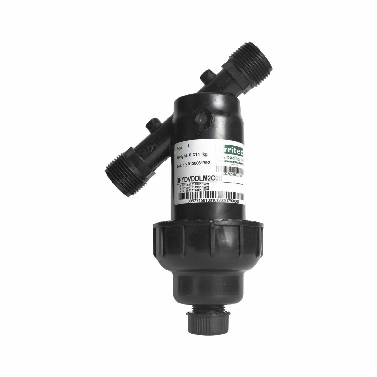 Irritec Doppelnippel mit 1" Außengewinde & Dichtung für ...